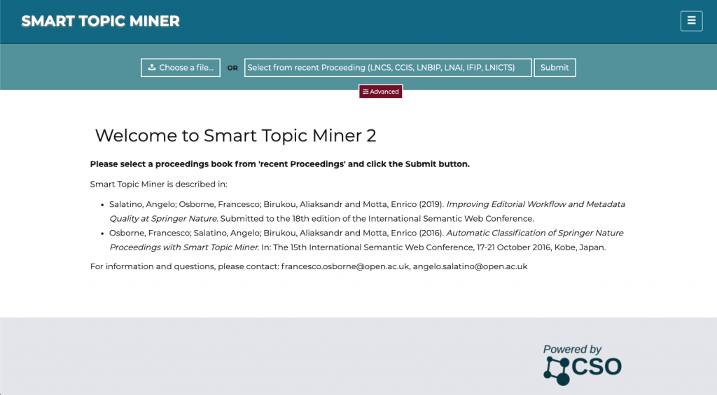 SMART TOPIC MINER – Improving Editorial Workflow and Metadata Quality ...